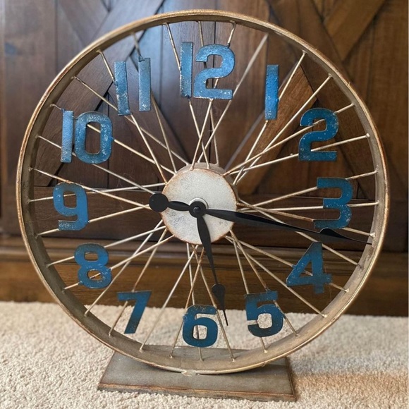 Wall Decor | Farmhouse Style Clock With Stand | Poshmark